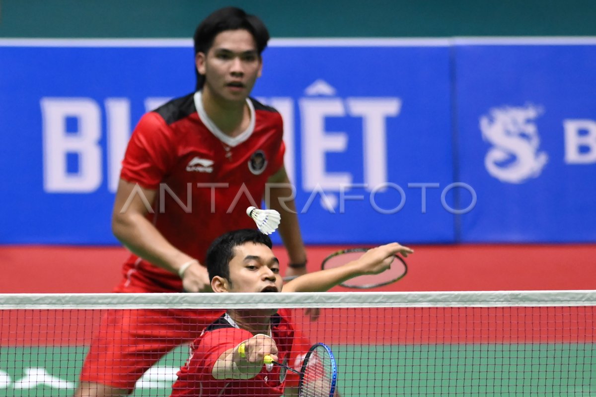 ALL INDONESIAN FINAL BULU TANGKIS GANDA PUTRA SEA GAMES | ANTARA Foto