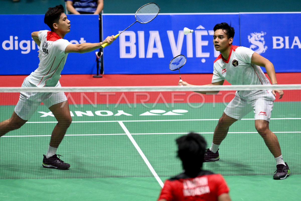 ALL INDONESIAN FINAL BULU TANGKIS GANDA PUTRA SEA GAMES | ANTARA Foto