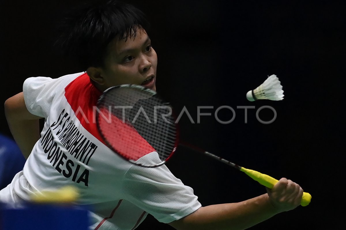 BULU TANGKIS GANDA PUTRI INDONESIA RAIH MEDALI EMAS | ANTARA Foto
