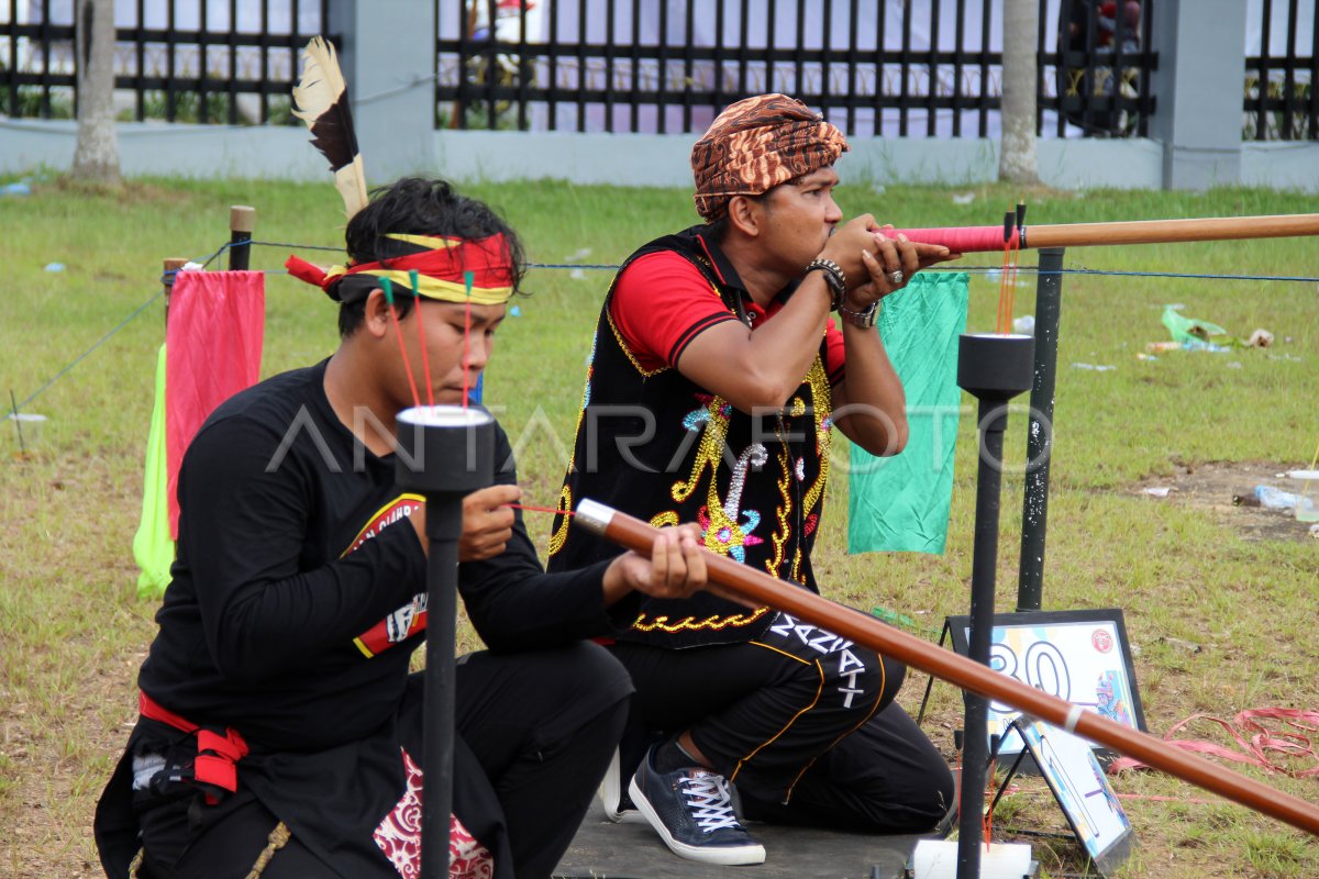 LOMBA MENYUMPIT DI PEKAN GAWAI DAYAK KALIMANTAN BARAT | ANTARA Foto