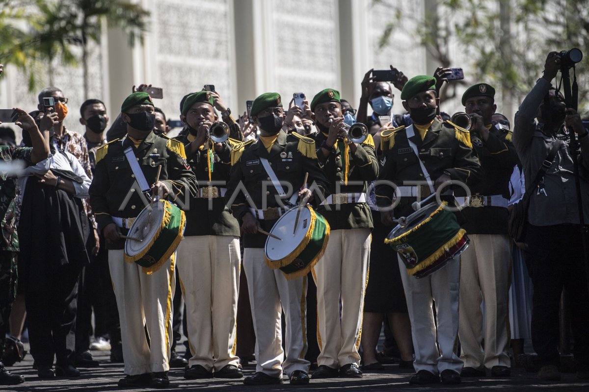 UPACARA PENGIBARAN BENDERA GPDRR 2022 | ANTARA Foto