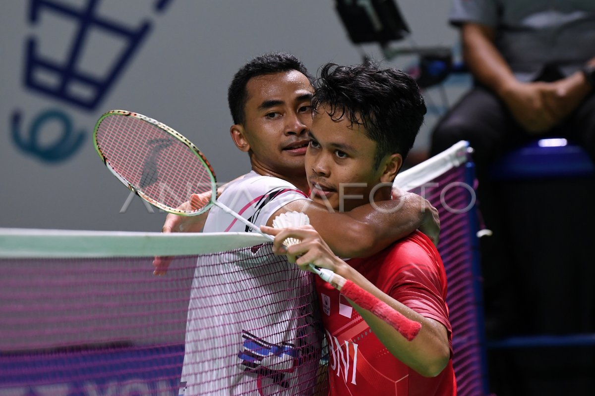 ANTHONY SINISUKA GINTING MELAJU 16 BESAR | ANTARA Foto
