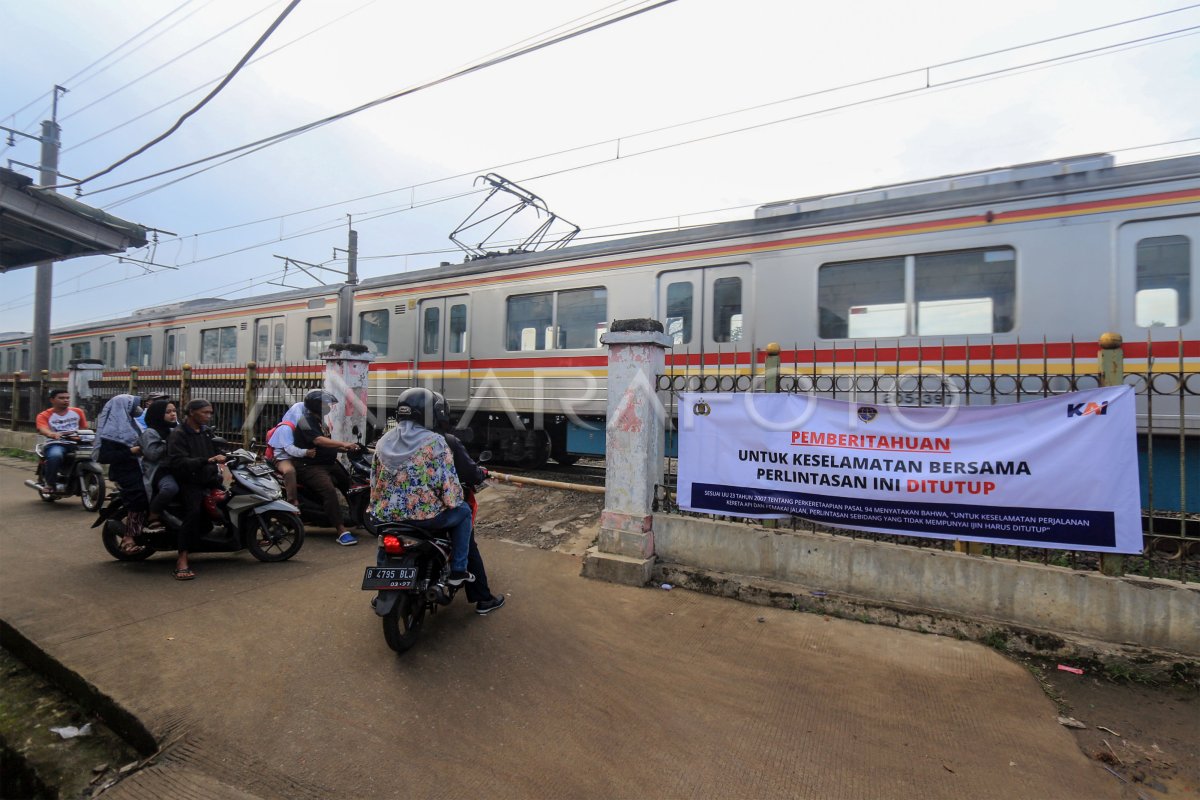 RENCANA PENUTUPAN PERLINTASAN KA SEBIDANG DI BOGOR | ANTARA Foto