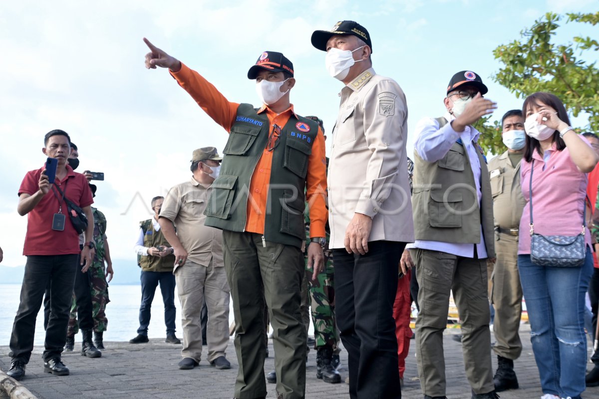 KEPALA BNPB TINJAU LOKASI ABRASI AMURANG | ANTARA Foto KEPALA BNPB TINJAU LOKASI ABRASI AMURANG | ANTARA Foto
