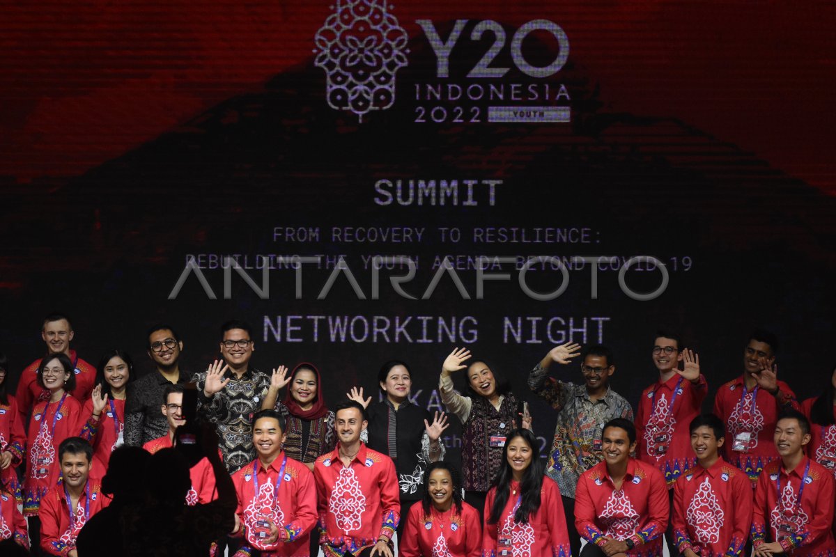 NETWORKING NIGHT KTT Y20 INDONESIA 2022 | ANTARA Foto