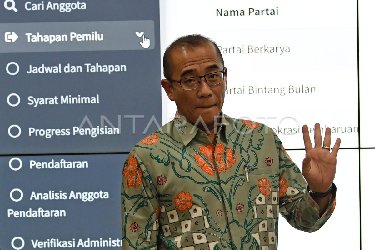 PENGUMUMAN PENDAFTARAN PARPOL PEMILU 2024 | ANTARA Foto