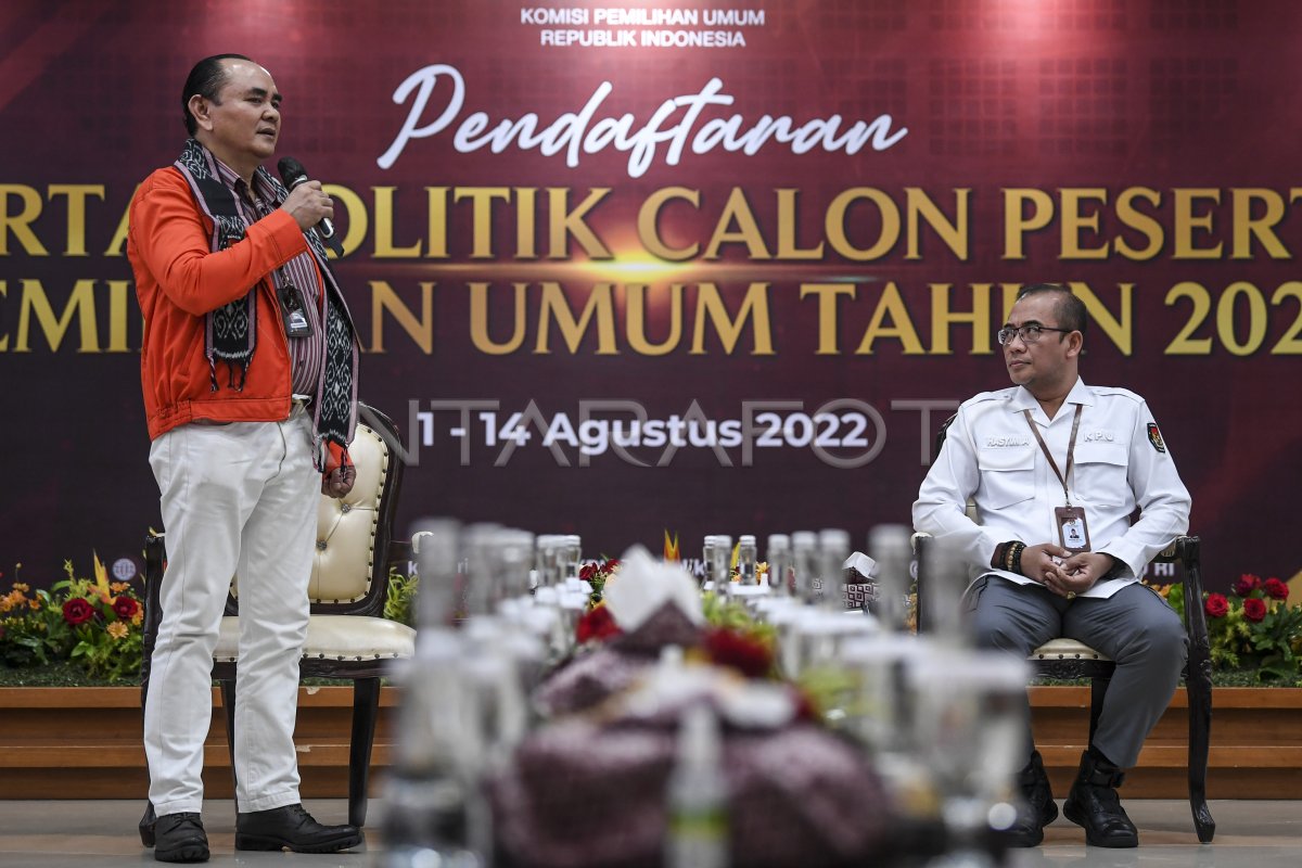 PENDAFTARAN PARTAI POLITIK PESERTA PEMILU 2024 | ANTARA Foto