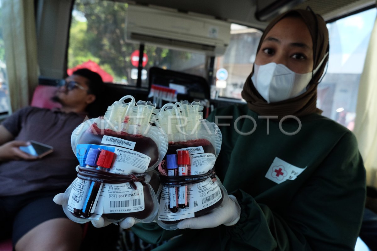 DONOR DARAH HUT PMI | ANTARA Foto
