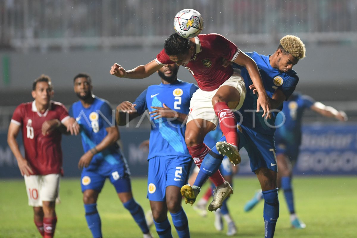 LAGA KEDUA TIMNAS INDONESIA LAWAN CURACAO | ANTARA Foto LAGA KEDUA TIMNAS INDONESIA LAWAN CURACAO | ANTARA Foto