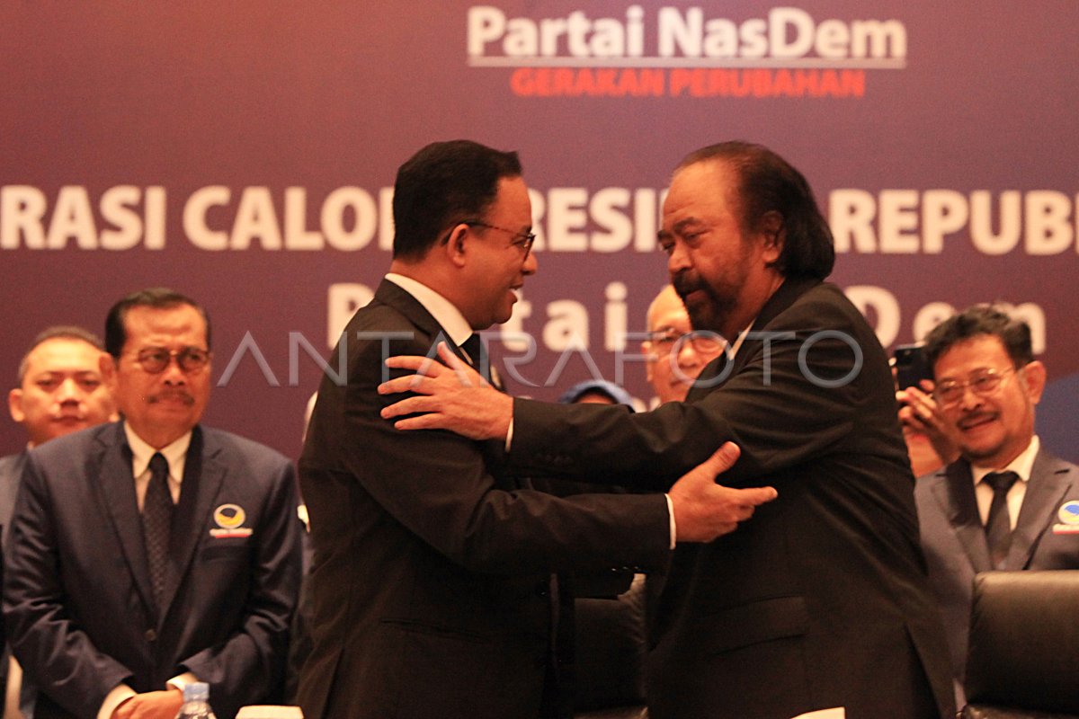 DEKLARASI CAPRES PARTAI NASDEM | ANTARA Foto DEKLARASI CAPRES PARTAI NASDEM | ANTARA Foto
