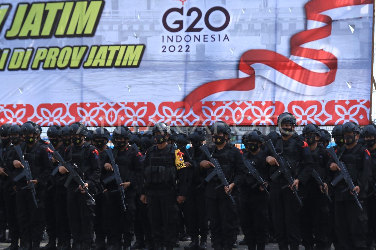 GELAR PASUKAN PENGAMANAN IMBANGAN KTT G20 | ANTARA Foto