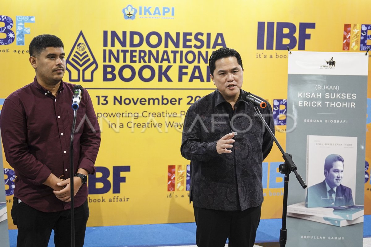 PELUNCURAN BUKU BIOGRAFI ERICK THOHIR | ANTARA Foto