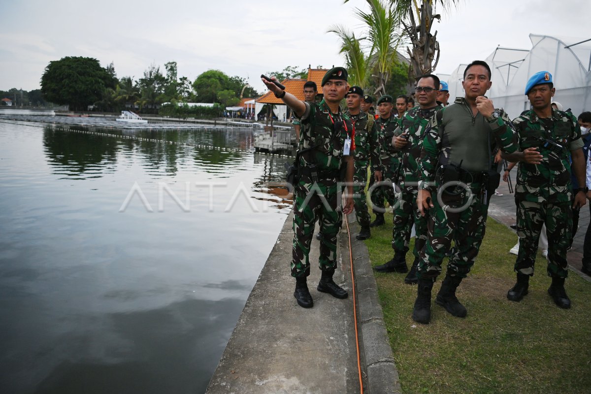 PANGLIMA TNI TINJAU KESIAPAN PENGAMANAN KTT G20 DI TAHURA | ANTARA Foto