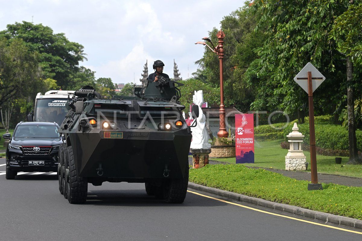 PENGAMANAN AREA PENYELENGARAAN KTT G20 | ANTARA Foto