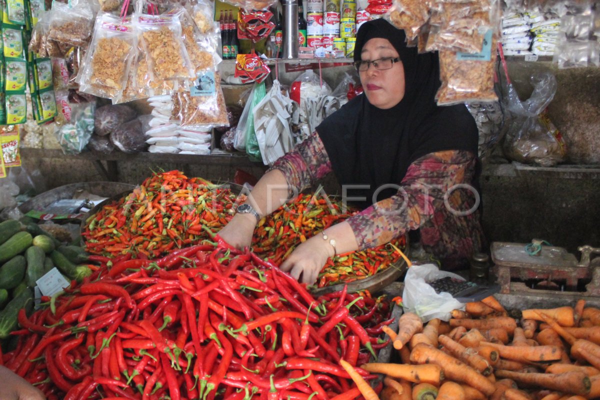 Harga Cabai Di Pasar Tradisional Jombang Naik Antara Foto