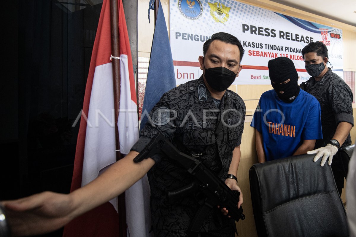 BNPP SUMSEL UNGKAP KASUS 155 KG SABU | ANTARA Foto
