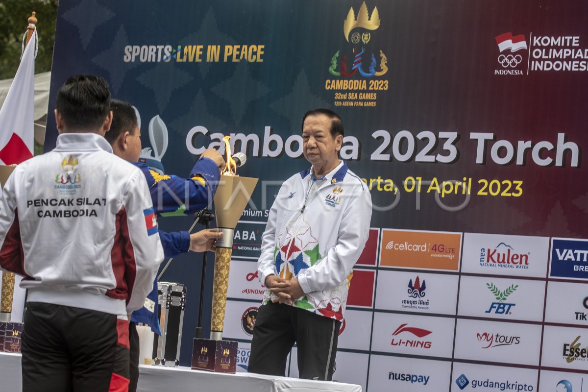 TORCH RELAY SEA GAMES 2023 KAMBOJA | ANTARA Foto