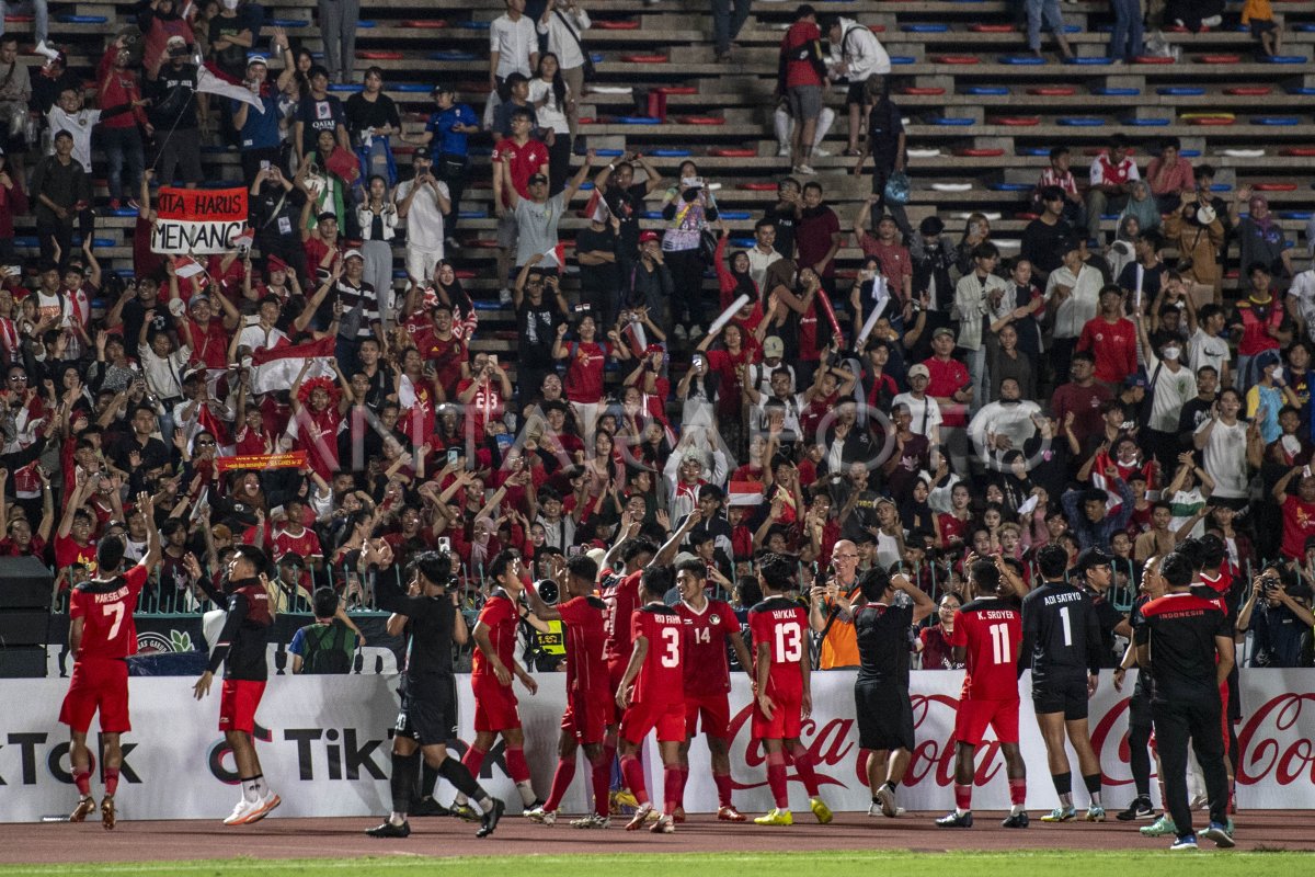 Indonesia raih medali emas sepak bola SEA Games 2023 | ANTARA Foto