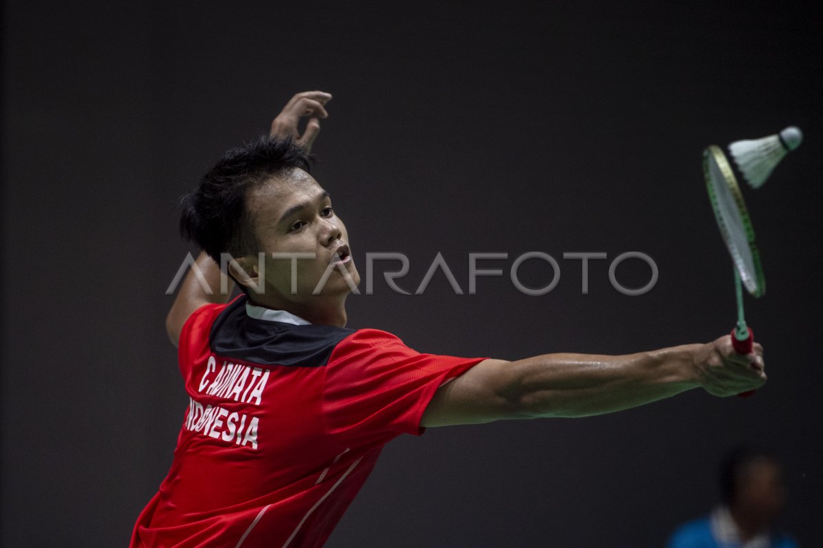Medali emas bulu tangkis tunggal putra SEA Games 2023 | ANTARA Foto