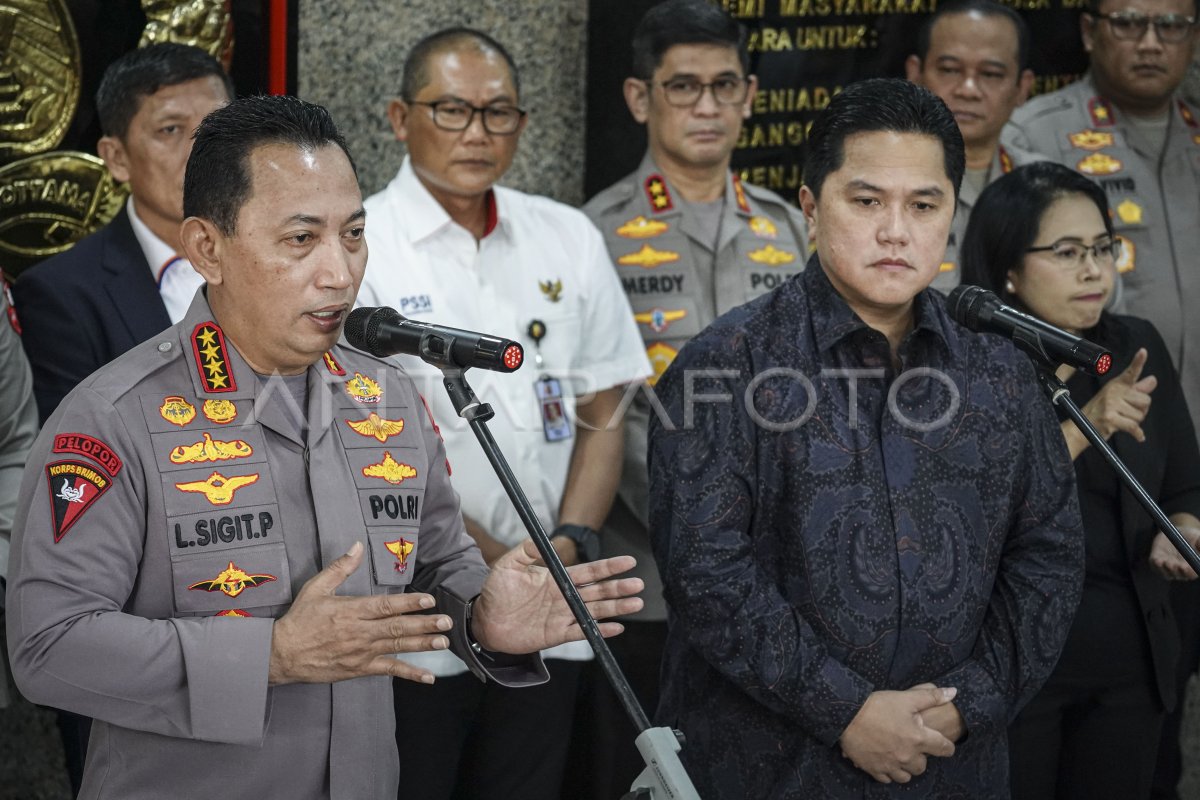 Koordinasi Polri dengan PSSI | ANTARA Foto