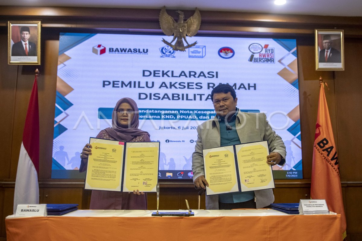 Deklarasi Pemilu akses ramah disabilitas | ANTARA Foto