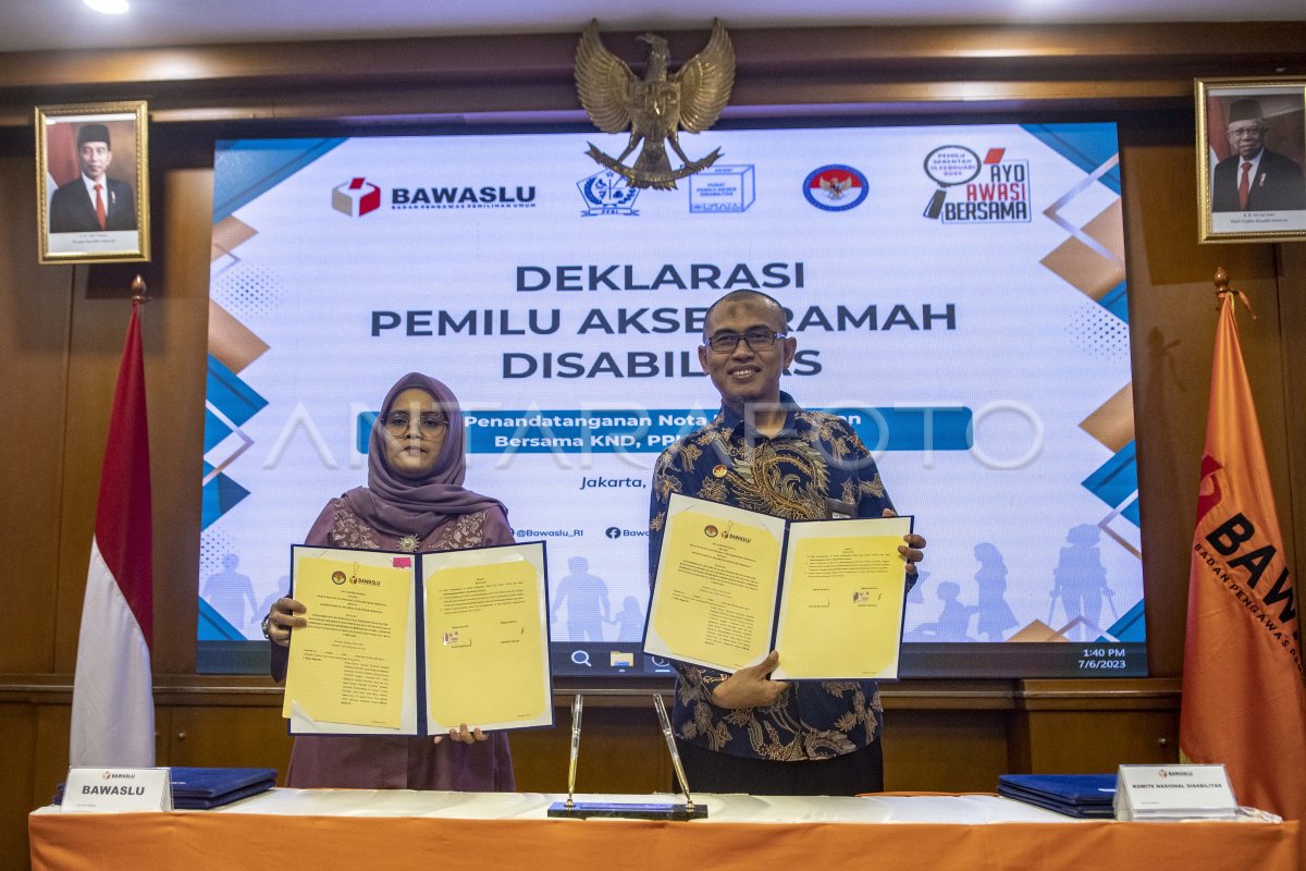 Deklarasi Pemilu akses ramah disabilitas | ANTARA Foto