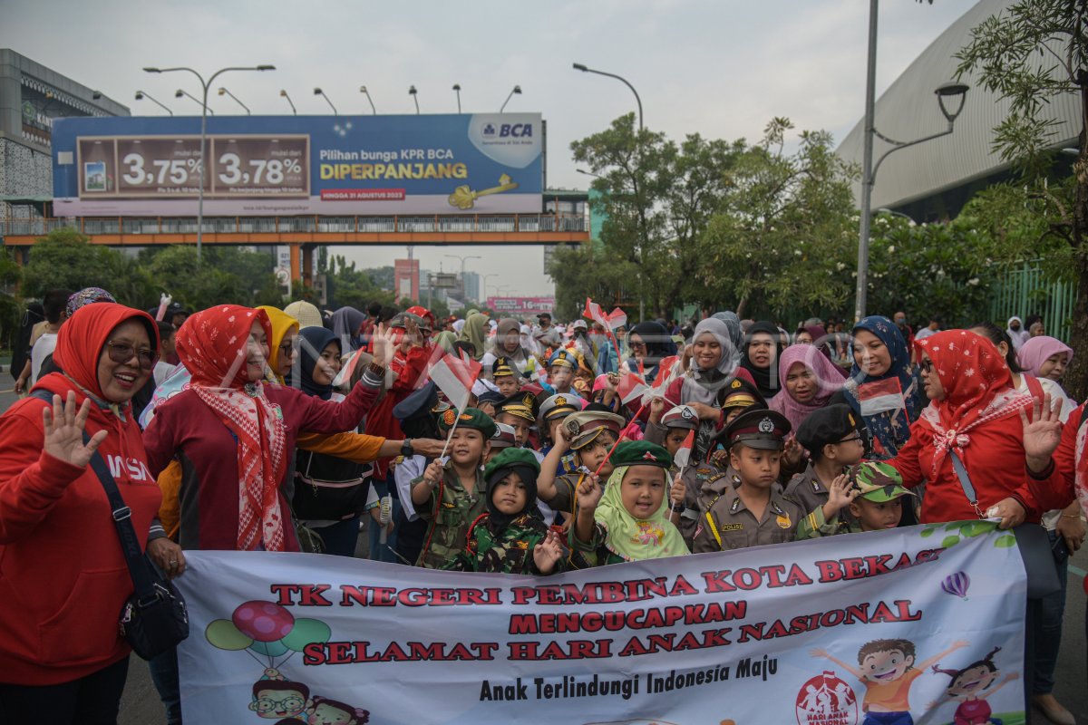Puncak Hari Anak Nasional di kota Bekasi | ANTARA Foto