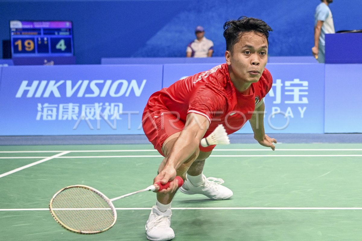 Perempat Final Beregu Bulu Tangkis Asian Games 2022 Antara Foto