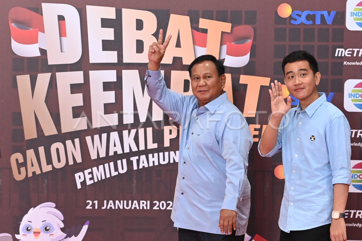 Debat keempat Pilpres 2024 | ANTARA Foto