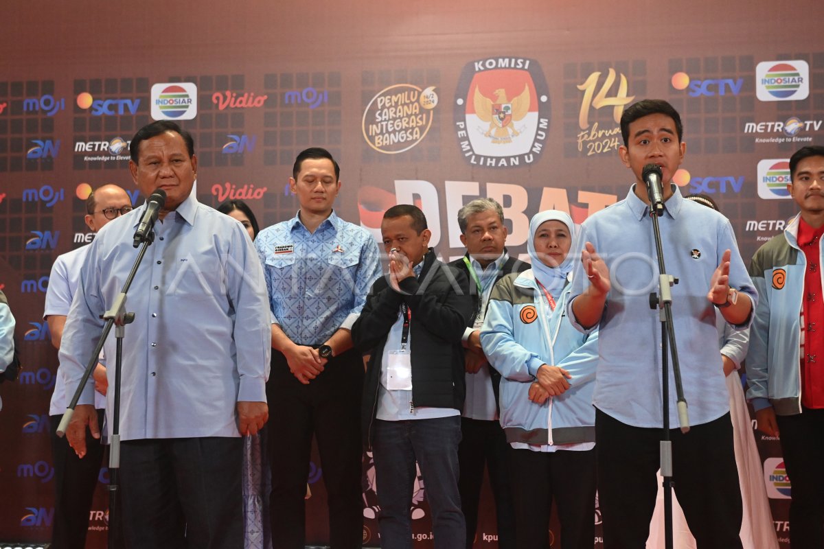 Debat keempat Pilpres 2024 | ANTARA Foto