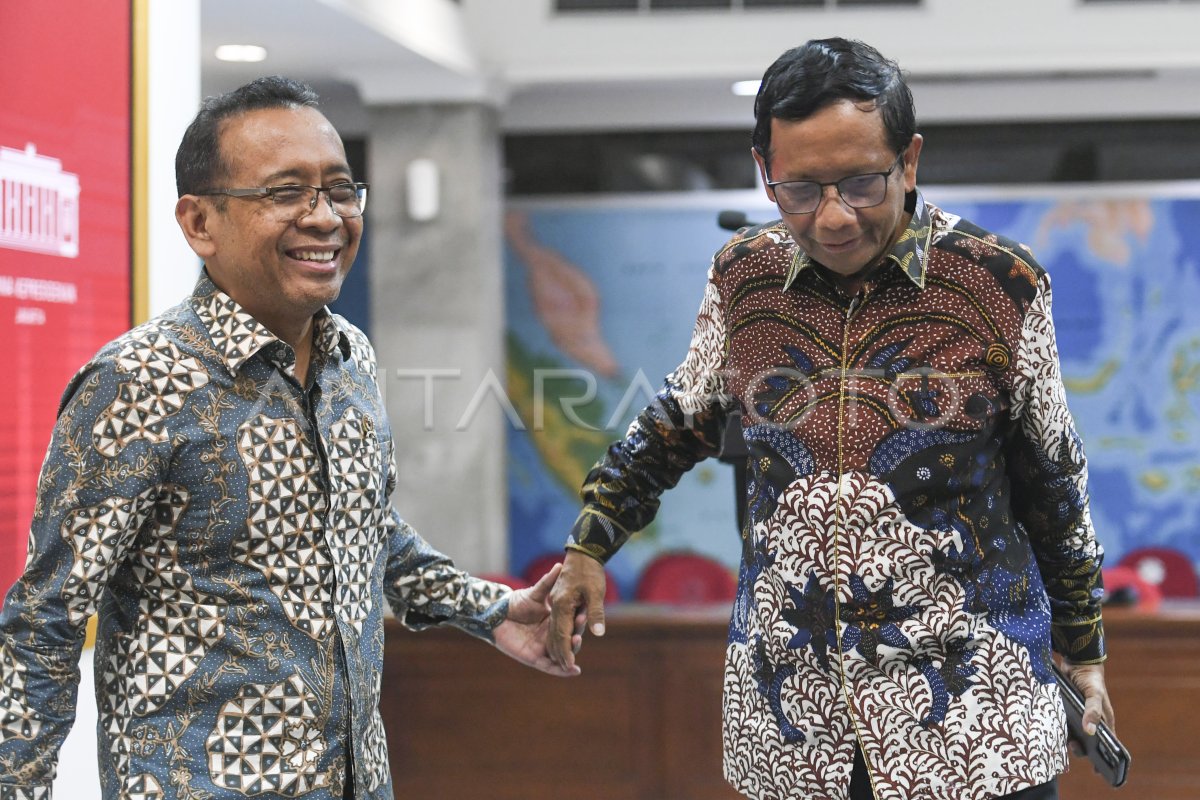 Mahfud MD resmi mengundurkan diri sebagai Menko Polhukam | ANTARA Foto