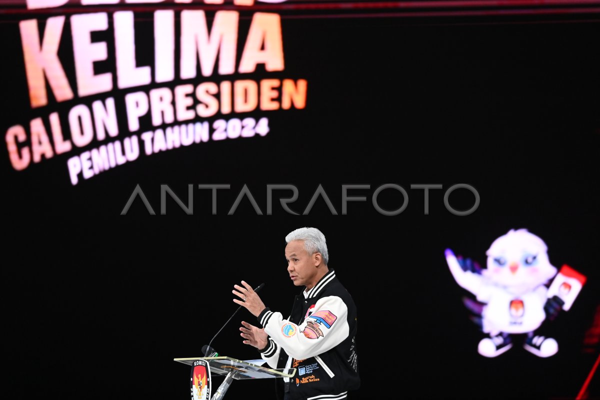 Debat Kelima Pilpres 2024 | ANTARA Foto Debat Kelima Pilpres 2024 | ANTARA Foto