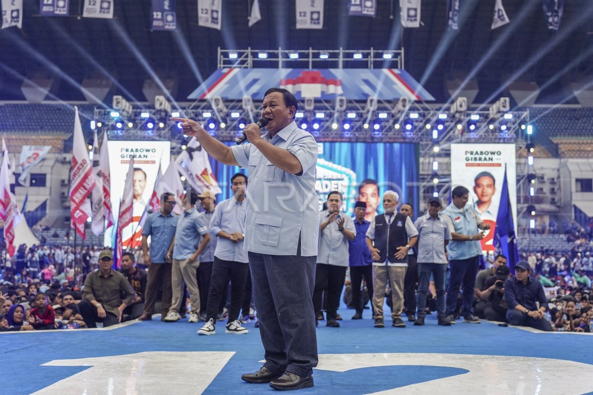 Prabowo hadiri kampanye akbar di Bandung | ANTARA Foto
