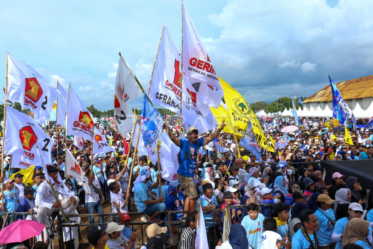 Kampanye terahir pendukung Prabowo-Gibran | ANTARA Foto Kampanye terahir pendukung Prabowo-Gibran | ANTARA Foto