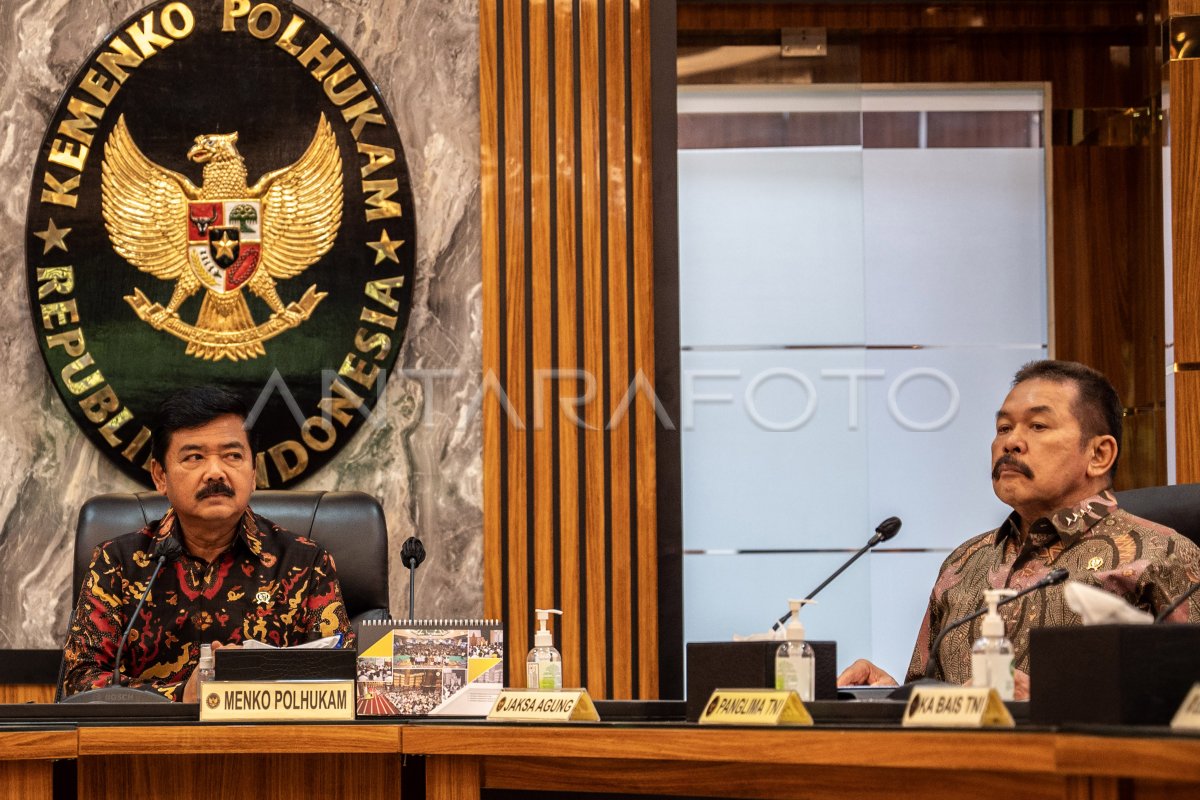 Rakor antisipasi penetapan hasil suara Pemilu 2024 | ANTARA Foto