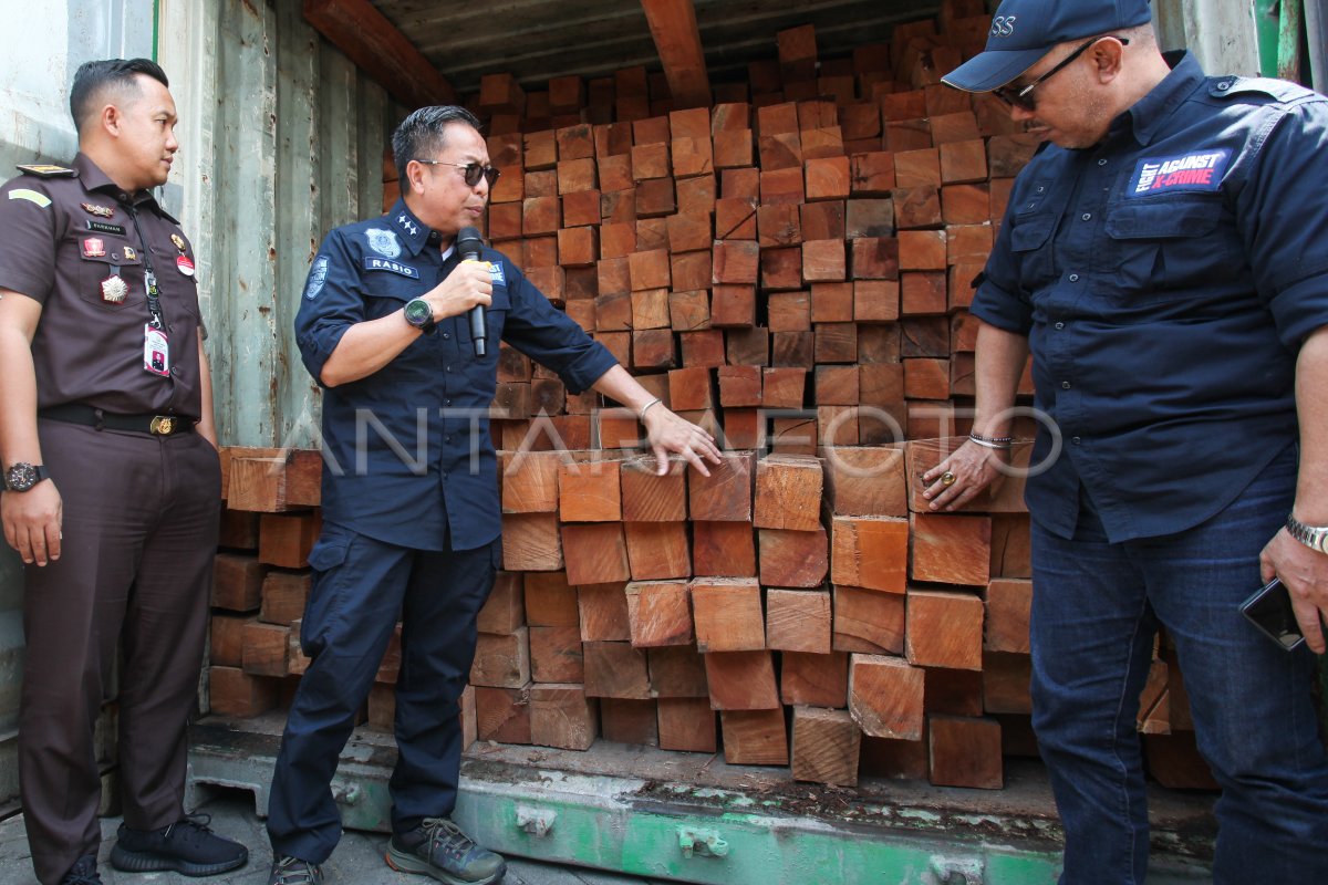 Rilis hasil operasi penindakan kayu ilegal | ANTARA Foto Rilis hasil operasi penindakan kayu ilegal | ANTARA Foto