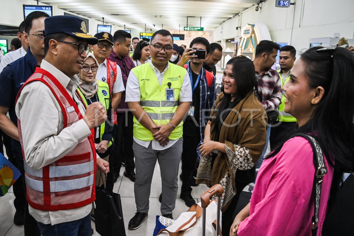 Menhub tinjau kesiapan arus balik di Bandara Soetta | ANTARA Foto