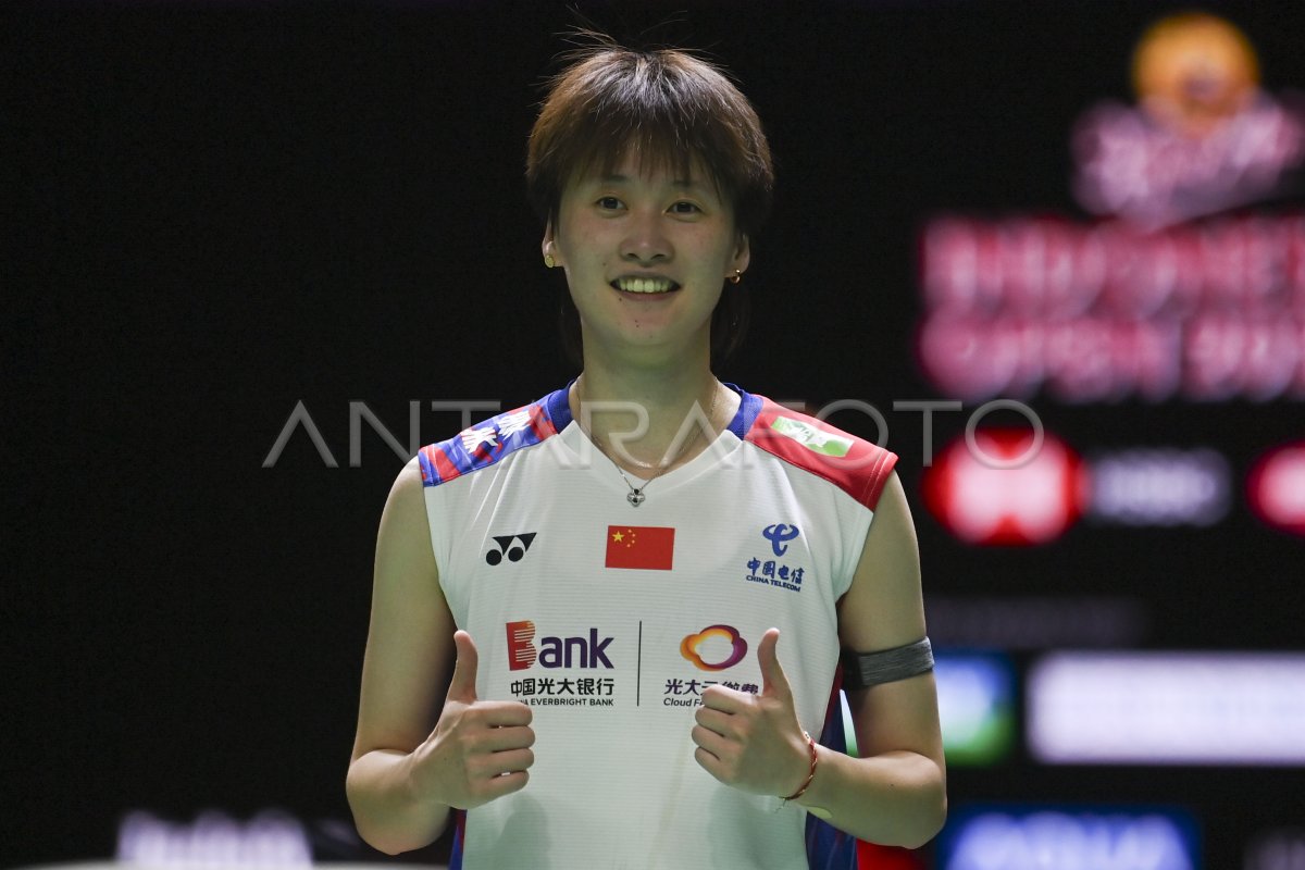 Chen Yu Fei melaju ke babak final Indonesia Open 2024 | ANTARA Foto