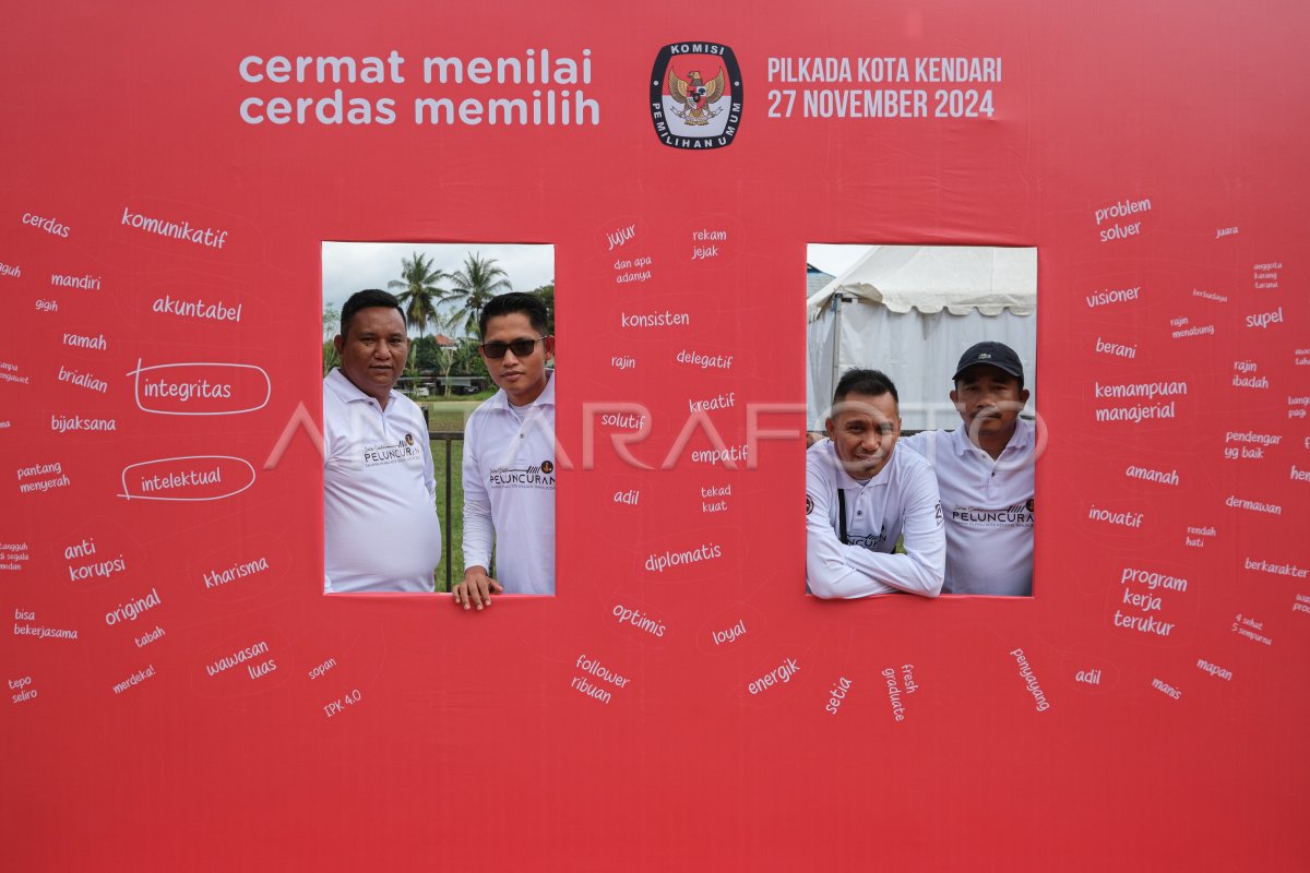 Peluncuran maskot Pilkada di Kendari | ANTARA Foto