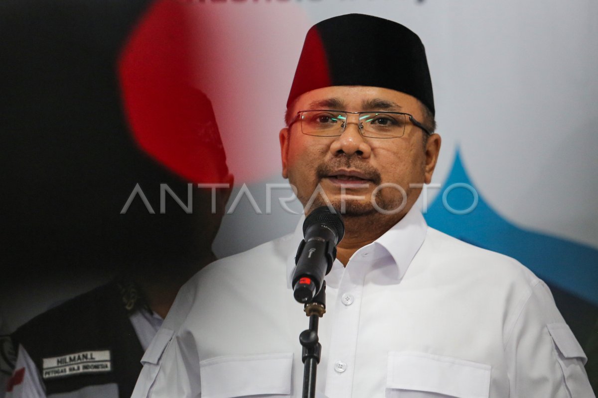 Konferensi pers hasil penyelenggaraan Haji 2024 | ANTARA Foto Konferensi pers hasil penyelenggaraan Haji 2024 | ANTARA Foto