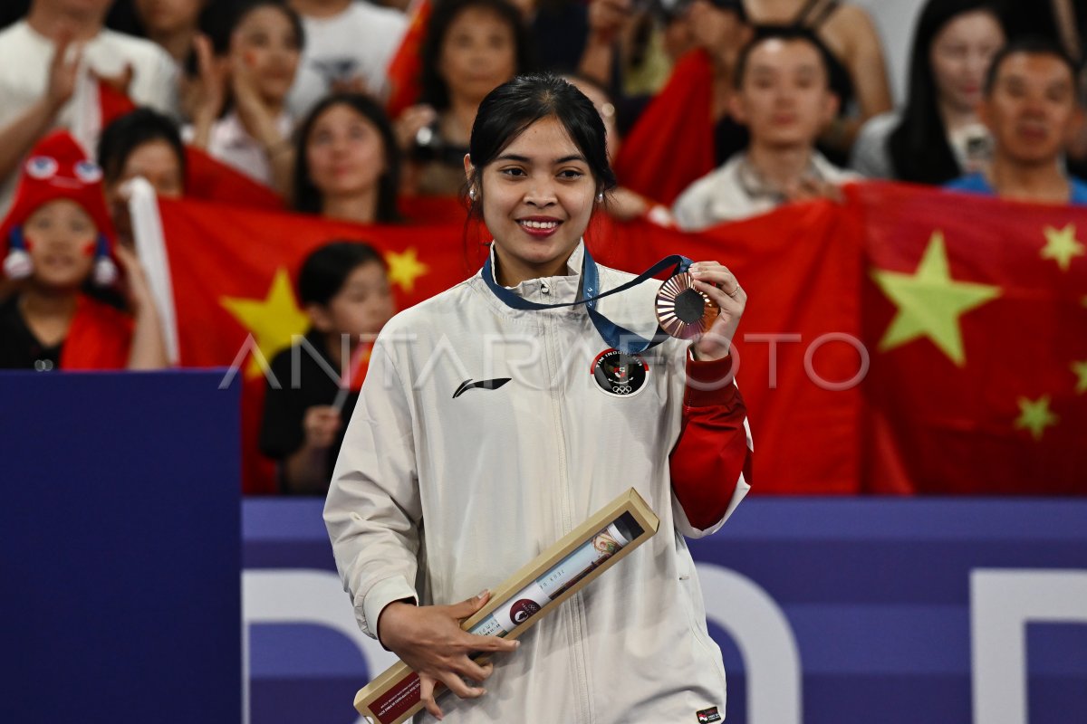 Olimpiade Paris 2024 : Gregoria sumbang medali pertama Indonesia | ANTARA Foto
