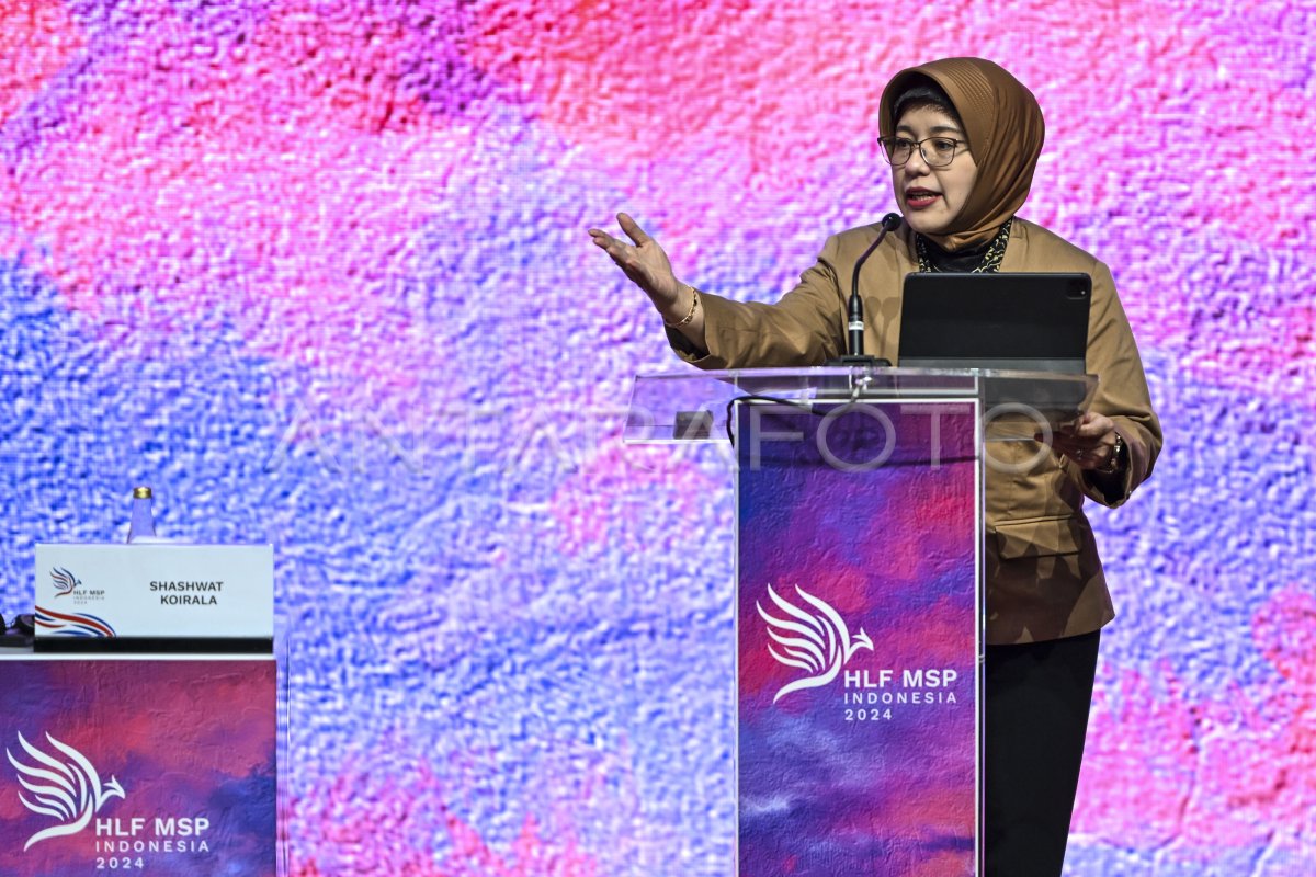 Diskusi panel tematik I ekonomi berkelanjutan HLF MSP 2024 | ANTARA Foto