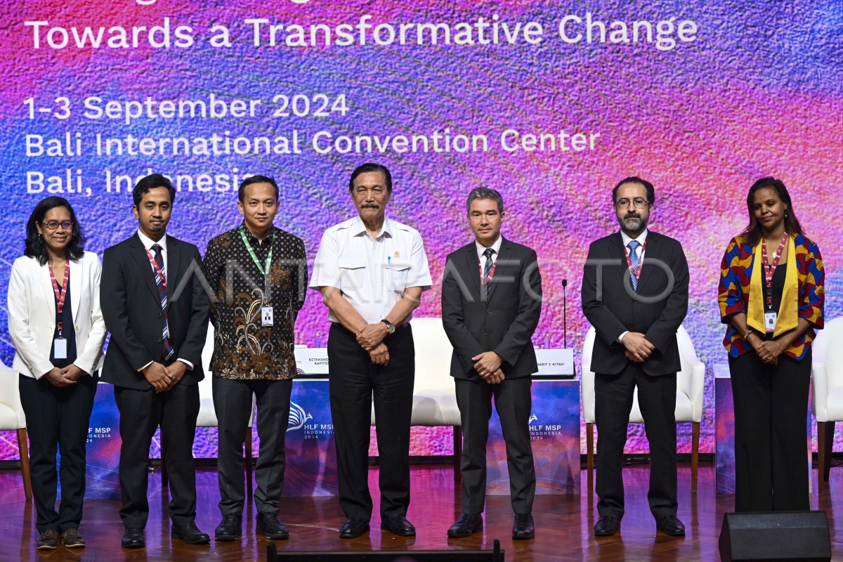 Diskusi panel tematik III ekonomi berkelanjutan HLF MSP 2024 | ANTARA Foto