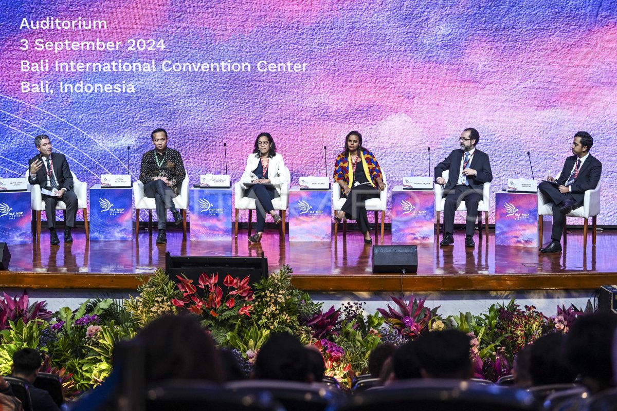 Diskusi panel tematik III ekonomi berkelanjutan HLF MSP 2024 | ANTARA Foto