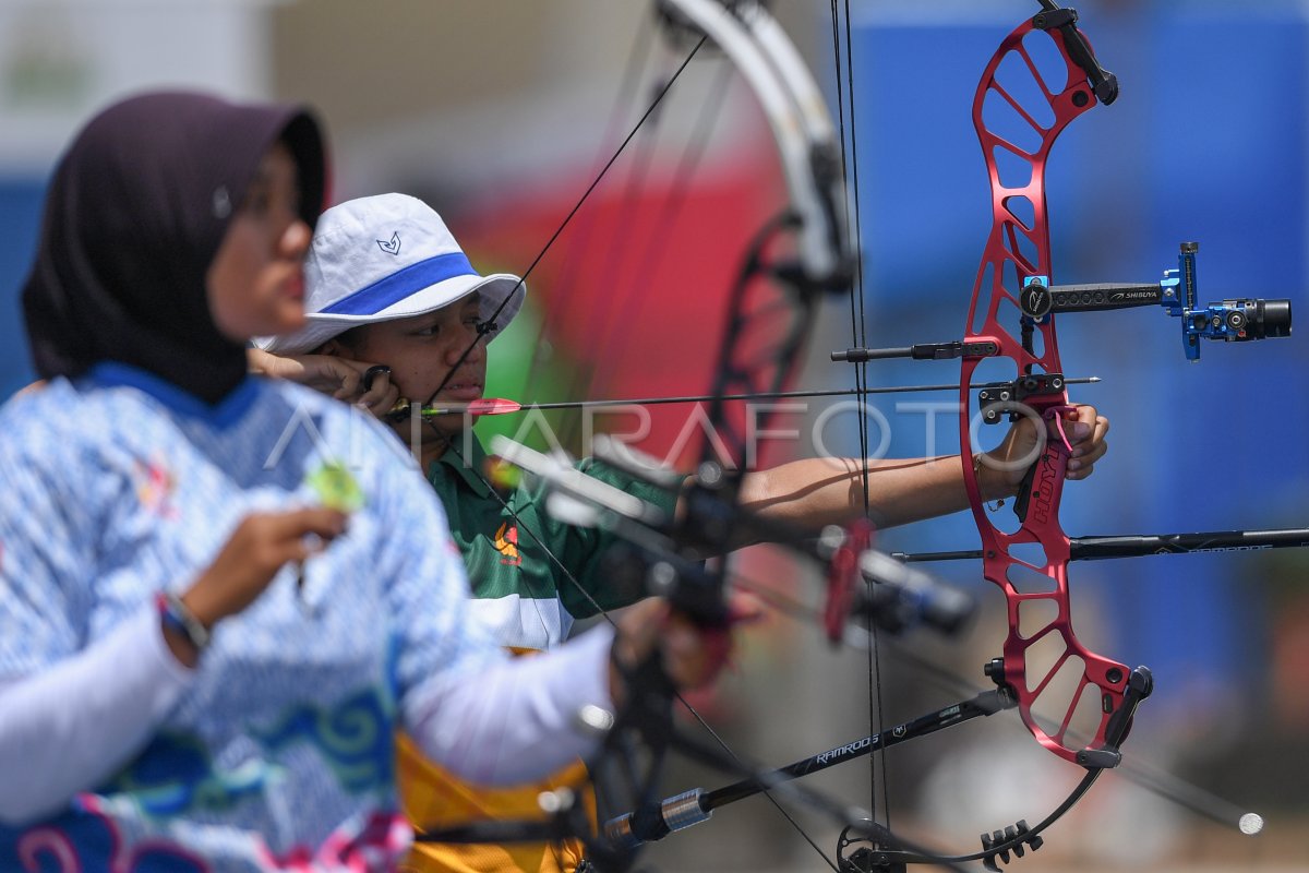 PON XXI Aceh-Sumut: Kaltim raih emas panahan compound putri | ANTARA Foto