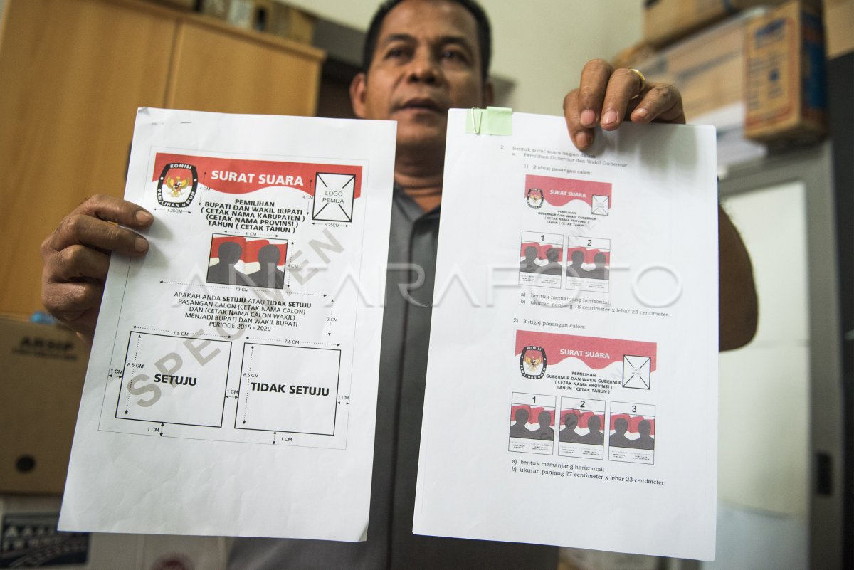CONTOH SURAT SUARA | ANTARA Foto