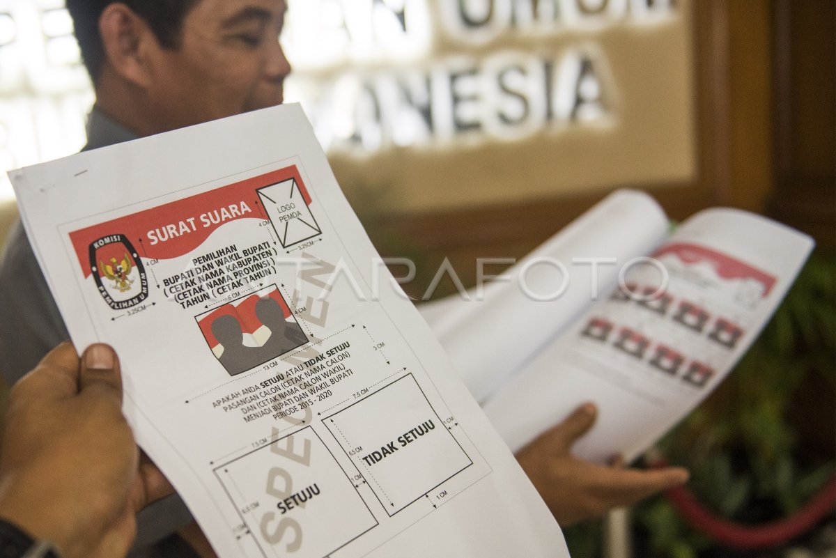 CONTOH SURAT SUARA | ANTARA Foto