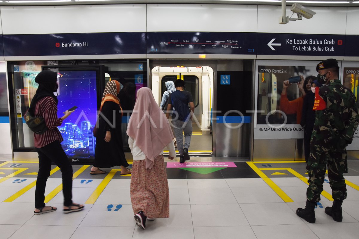MRT JAKARTA KEMBALI BEROPERASI NORMAL | ANTARA Foto