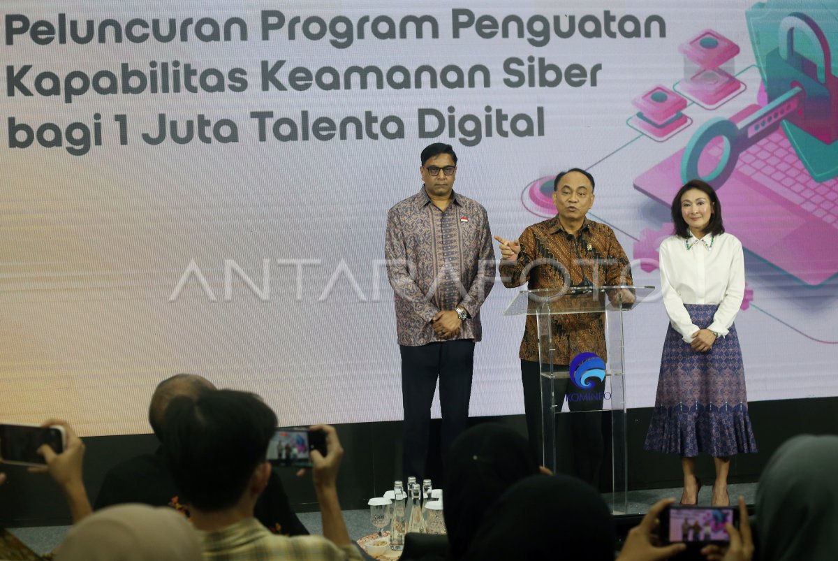 Peluncuran program penguatan keamanan siber | ANTARA Foto