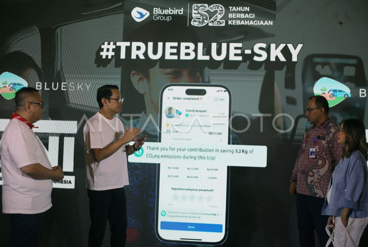 Bluebird luncurkan kampanye TrueBlue-Sky Indonesia | ANTARA Foto